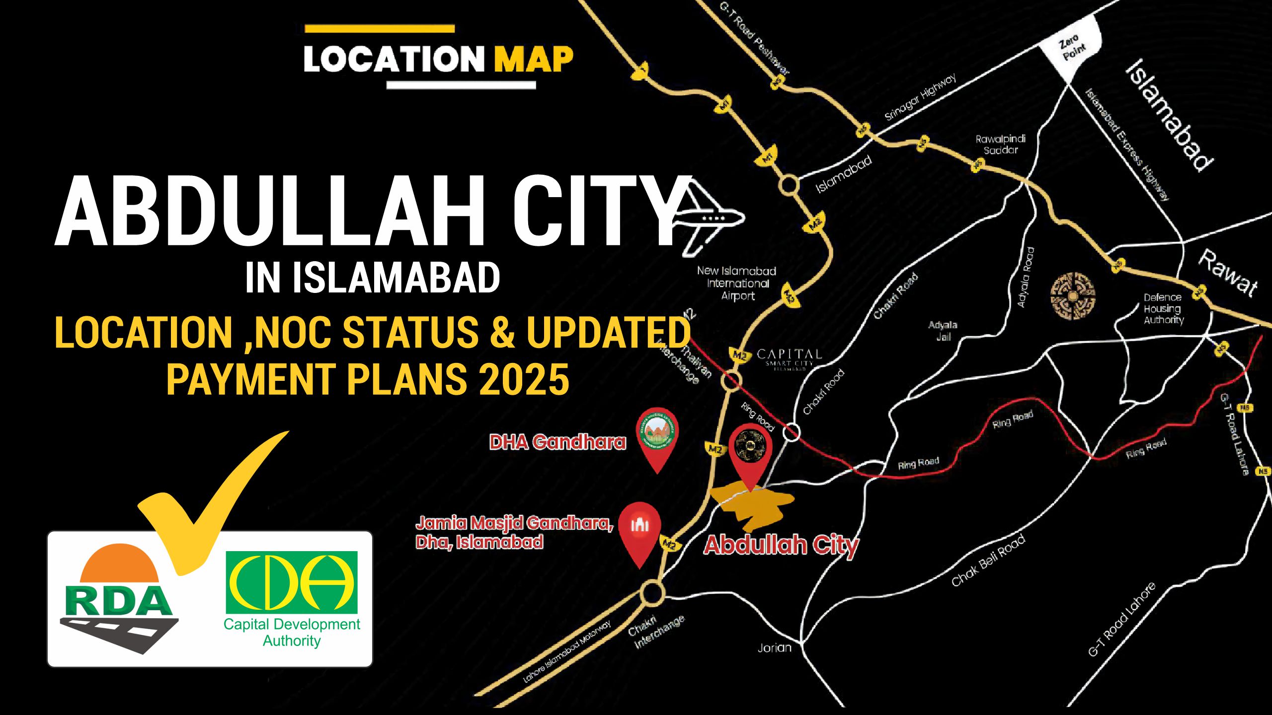 Abdullah City Islamabad Location, NOC Status & Updated Payment Plans 2025.